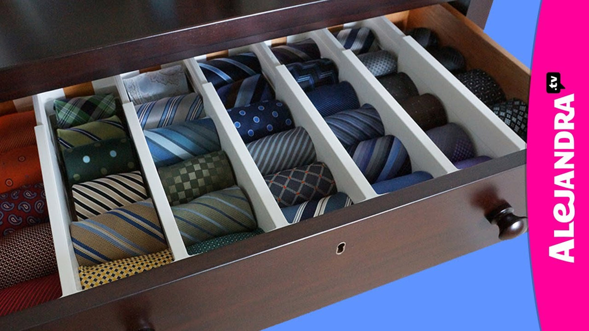 How to Organize Ties by Home Organizing by Alejandra.tv (7 years ago ...